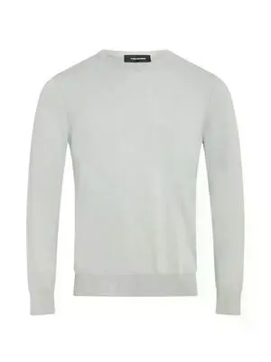 YVES SALOMON Crew Neck Sweater - Grey