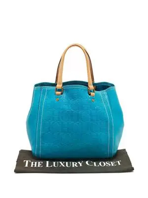 Carolina Herrera Matryoshka Monogram Tote Bag - Blue