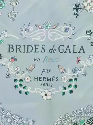 Hermès 2000s Brides De Gala Scarf - Blue