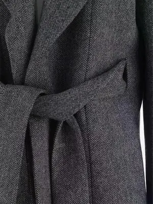 SA SU PHI Herringbone-pattern Belted Jacket