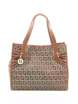Fendi Zucchino Tote Bag - Brown