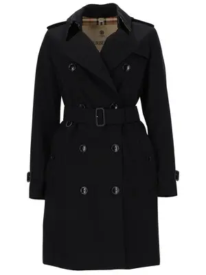 Burberry Double Breasted Kensington Trench Coat