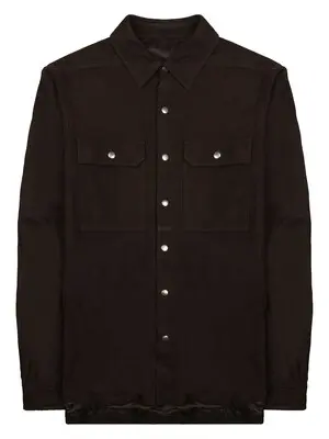 Rick Owens Giacca In Pelle "outershirt