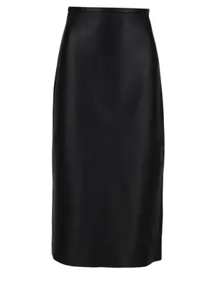 Co Gonna Midi Skirt In Leather