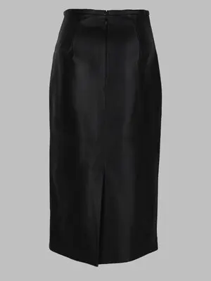 Co Gonna Midi Skirt In Leather