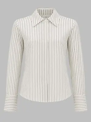 Co Camicia In Seta Striped Silk Shirt