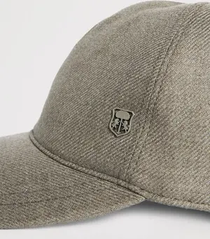 Corneliani Virgin Wool Crest Baseball Cap