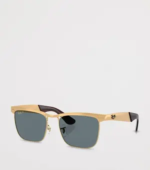 Ray-ban Metal Wayfarer Deluxe Square Frame Sunglasses