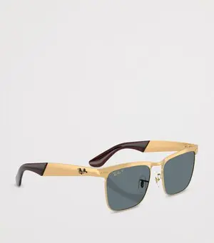 Ray-ban Metal Wayfarer Deluxe Square Frame Sunglasses