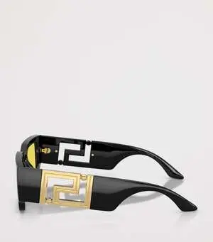 Versace Greca Maxi Rectangle Sunglasses