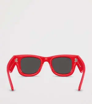 Ray-ban Puffer Square Crystal Edition Wayfarer Sunglasses