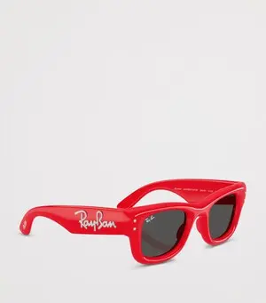 Ray-ban Puffer Square Crystal Edition Wayfarer Sunglasses