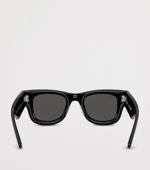 Ray-ban Puffer Square Crystal Edition Wayfarer Sunglasses