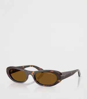 VOGUE Oval Tortoiseshell Sunglasses