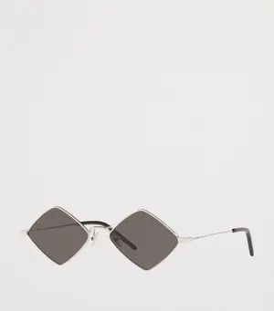 Saint Laurent Sl 302 Lisa Diamond Frame Sunglasses - Blue