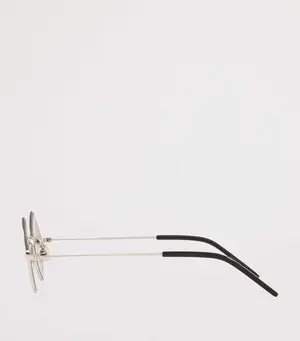 Saint Laurent Sl 302 Lisa Diamond Frame Sunglasses - Blue