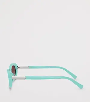 Tiffany & Co. Oval Sunglasses - Blue