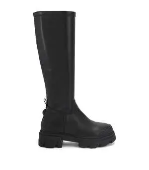 Kurt Geiger Leather Stomp Sock Knee-high Boots - Black
