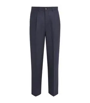 Pal Zileri Virgin Wool Pleated Trousers