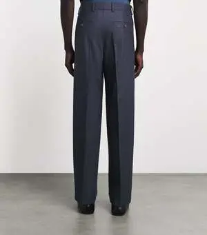 Pal Zileri Virgin Wool Pleated Trousers