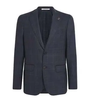Pal Zileri Wool Check Blazer