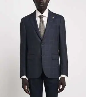 Pal Zileri Wool Check Blazer