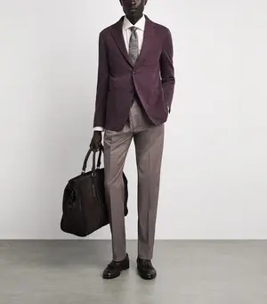 Pal Zileri Stretch-virgin Wool Drawstring Trousers