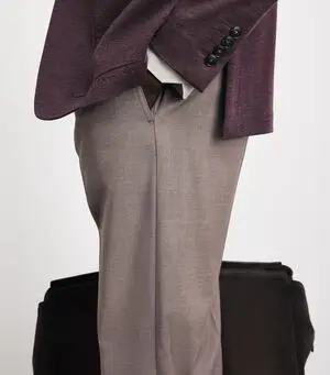 Pal Zileri Stretch-virgin Wool Drawstring Trousers