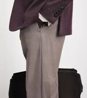 Pal Zileri Stretch-virgin Wool Drawstring Trousers