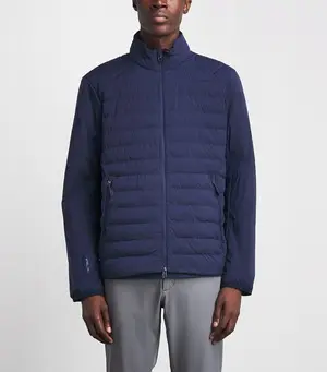 Rlx Ralph Lauren Padded High-neck Zip-up Jacket - Navy