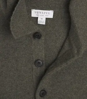 Sunspel Cashmere Long-sleeve Polo Shirt