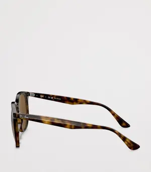 Ray-ban Tortoiseshell Irregular Frame Sunglasses