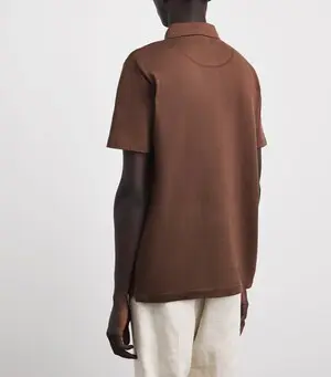 Sunspel Supima Cotton Riviera Polo Shirt - Brown
