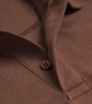 Sunspel Supima Cotton Riviera Polo Shirt - Brown