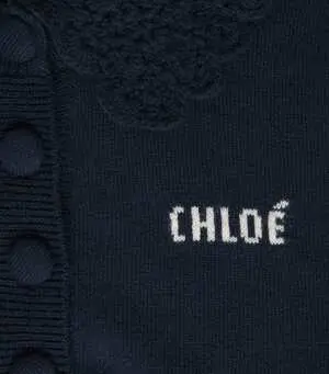 Chloé Wool Logo Cardigan