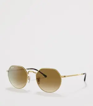 Ray-ban Rb3565 Jack Irregular Sunglasses - Gold