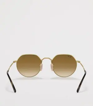 Ray-ban Rb3565 Jack Irregular Sunglasses - Gold