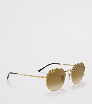 Ray-ban Rb3565 Jack Irregular Sunglasses - Gold