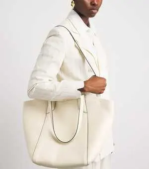 Harrods Medium Leather Freya Tote Bag