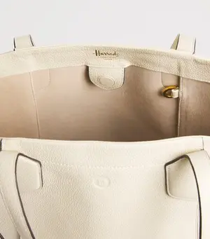 Harrods Medium Leather Freya Tote Bag