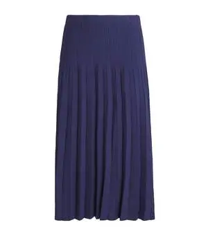 Staud Pleated Lena Midi Skirt