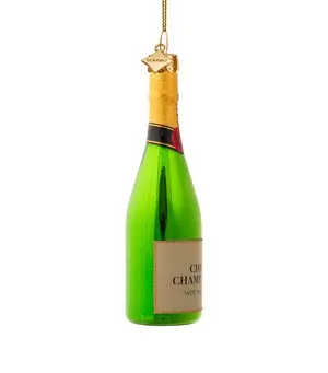 Harrods Champagne Bottle Tree Decoration - Green