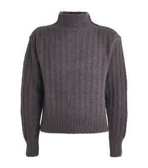 Rick Owens Cashmere-silk Funnel-neck Sweater