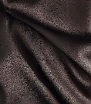 DE LA VALI Satin One-shoulder Odaluna Maxi Dress