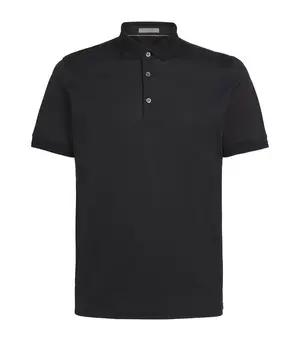 Corneliani Cotton Jersey Polo Shirt