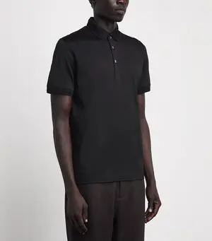 Corneliani Cotton Jersey Polo Shirt