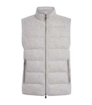 Corneliani Cashmere-blend Quilted Padded Gilet