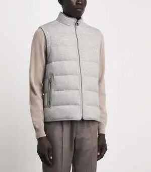 Corneliani Cashmere-blend Quilted Padded Gilet