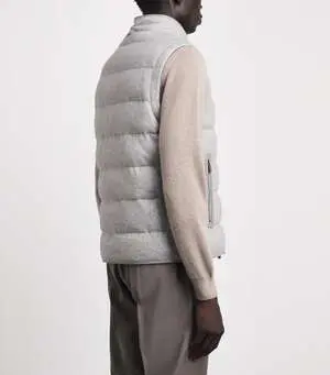 Corneliani Cashmere-blend Quilted Padded Gilet