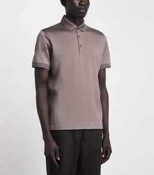 Corneliani Cotton Jersey Polo Shirt